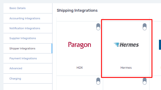 Shipper Integration: Evri (Hermes)